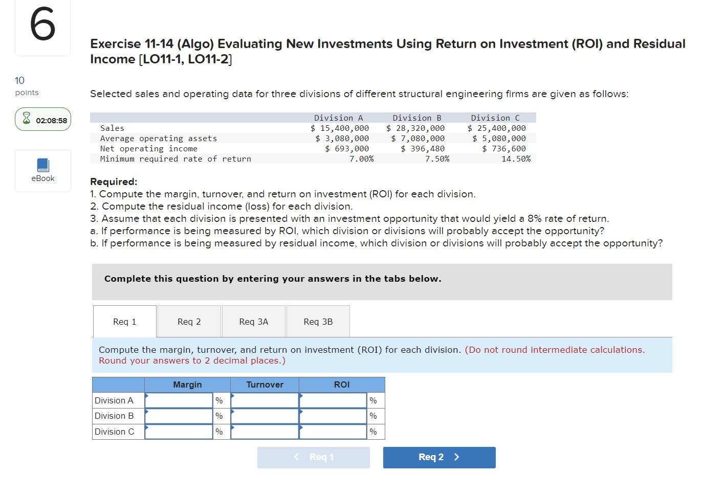 Solved Exercise 11-14 (Algo) Evaluating New Investments | Chegg.com