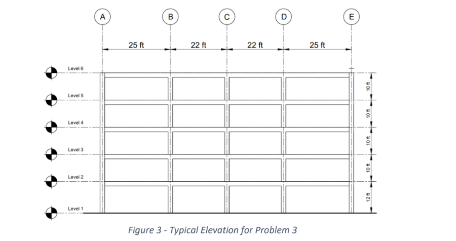 Solved The 5-storey hotel building elevation and plan are | Chegg.com