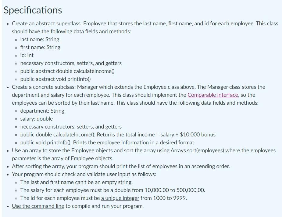 Solved Write A Program That Stores Employee Information In 5893