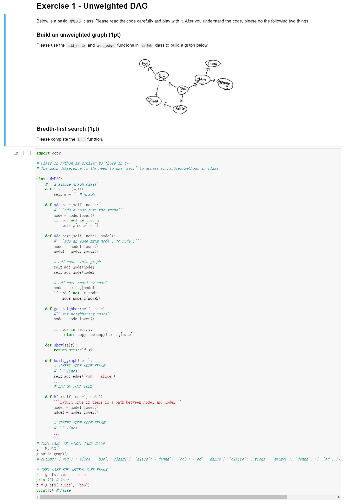 Solved import copy # Class in Python is similar to those in | Chegg.com