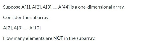 Solved Suppose A[1], A[2], A[3], ..., A[44] is a | Chegg.com