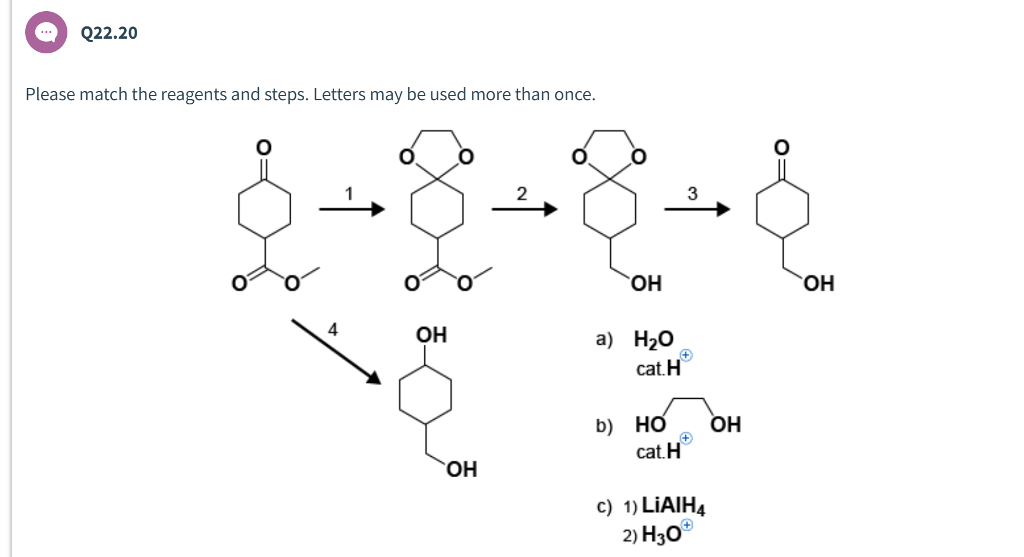Solved Q22.18 What reaction conditions could be used to | Chegg.com