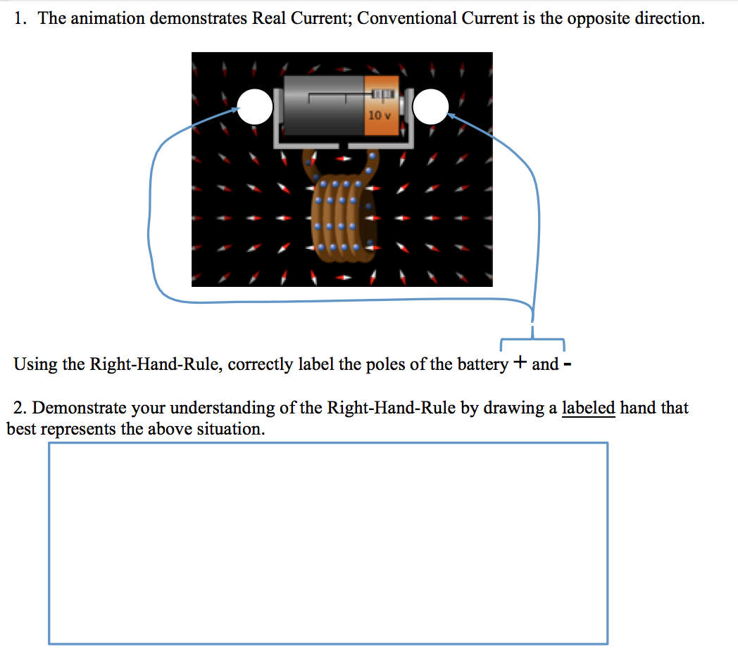 Solved 1. The animation demonstrates Real Current; | Chegg.com