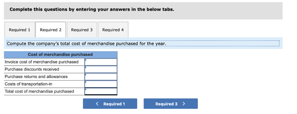 Solved Problem 5-3A Computing merchandising amounts and | Chegg.com