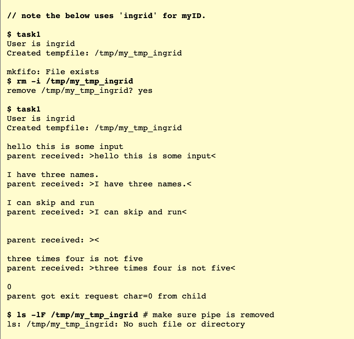 Solved *** Task 1: Write a program using fork() to create a | Chegg.com