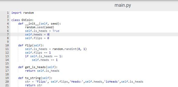 Solved 9.25 LAB: Flipping for tails Given main() and GVCoin | Chegg.com