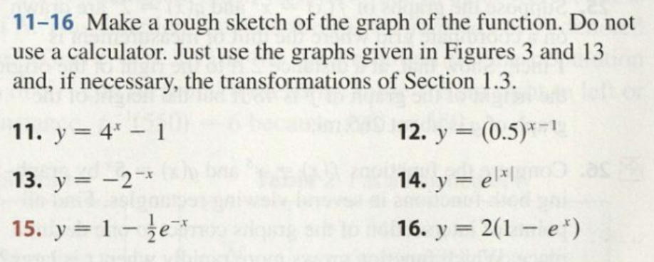 Solved 11-16 Make a rough sketch of the graph of the | Chegg.com
