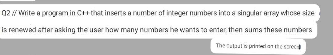 Solved Q2 // Write a program in C++ that inserts a number of | Chegg.com