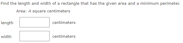 Solved Find the length and width of a rectangle that has the | Chegg.com