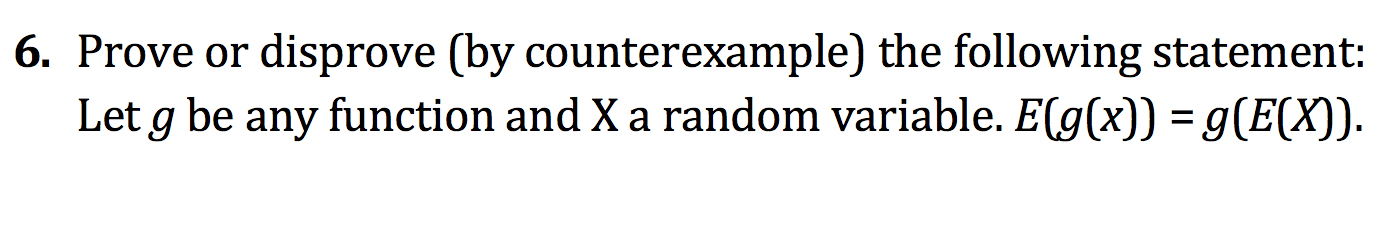 Solved 6. Prove or disprove (by counterexample, the | Chegg.com