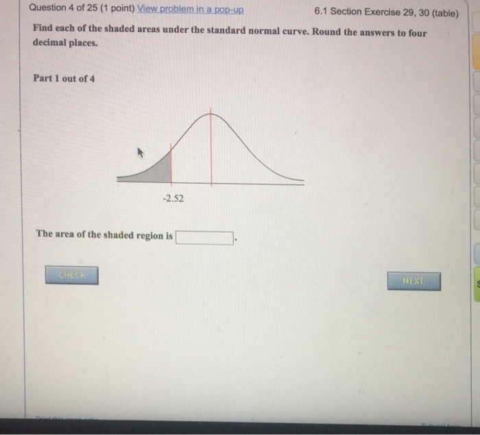 Solved Question 4 of 25 (1 point) View problem in a pop-up | Chegg.com
