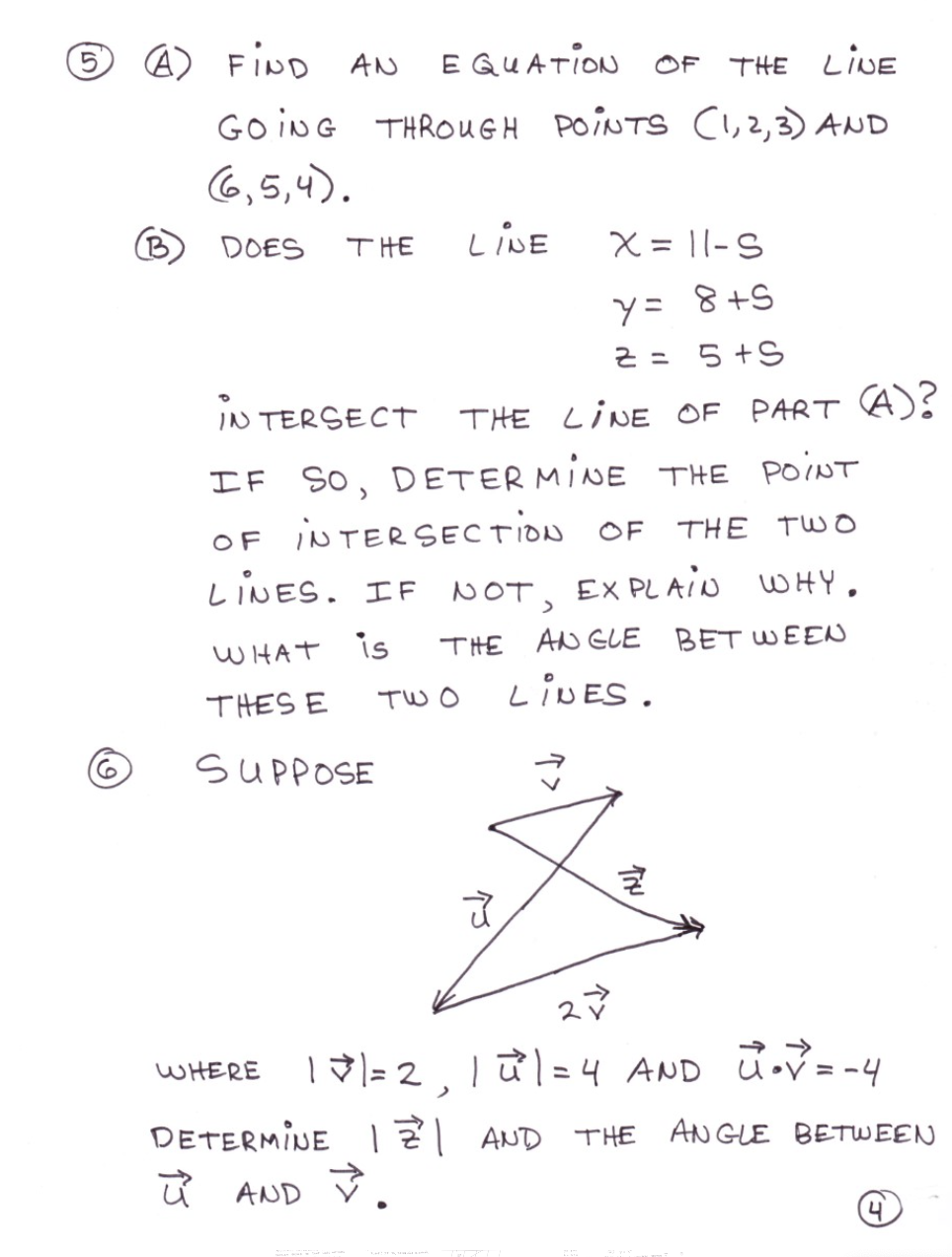 Solved (5 (9 FIND AN EQUATION OF THE LINE GOING THROUGH | Chegg.com