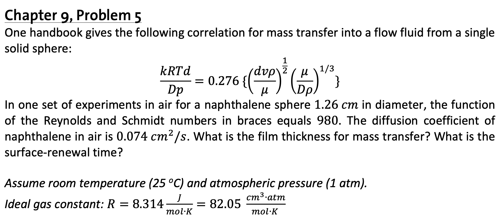 Chapter 9, Problem 5 One handbook gives the following | Chegg.com