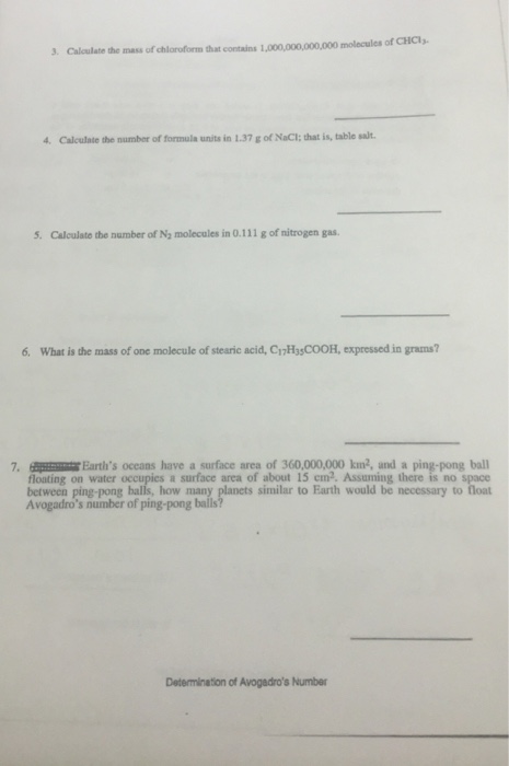 Solved J. Calculate the mass of chloroform that contains | Chegg.com