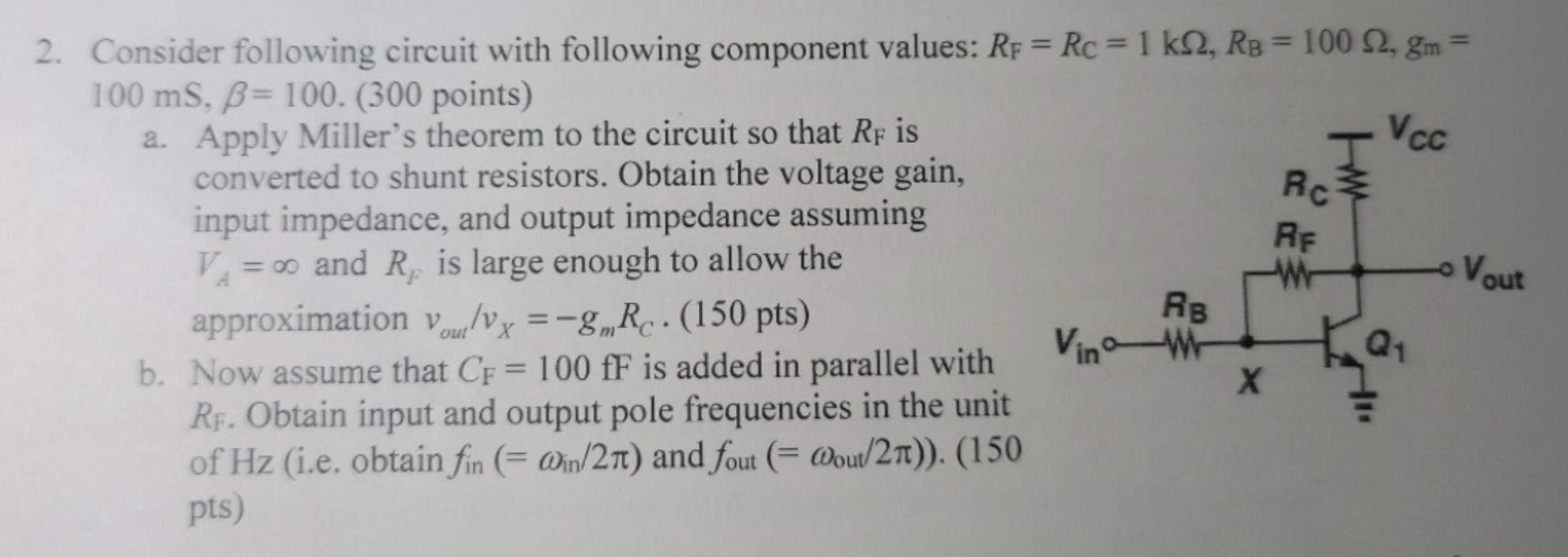 Solved 2. Consider following circuit with following | Chegg.com Solved 2. Consider following circuit with following | Chegg.com