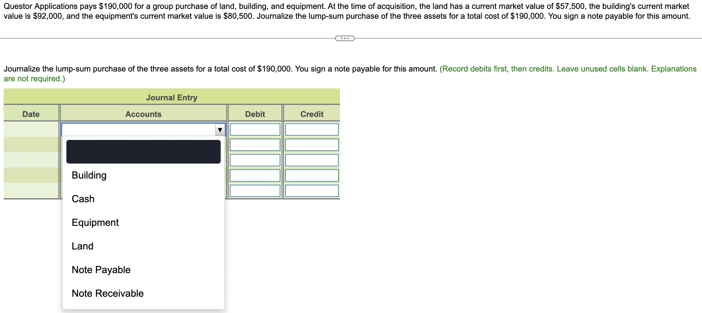 Solved Questor Applications pays $190,000 for a group | Chegg.com