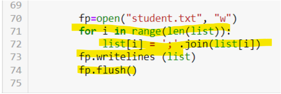 Solved in the highlighted lines in the python code below, I | Chegg.com