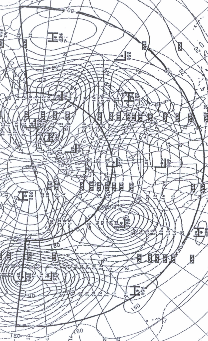 A) Surface map below shows the surface isobars and | Chegg.com