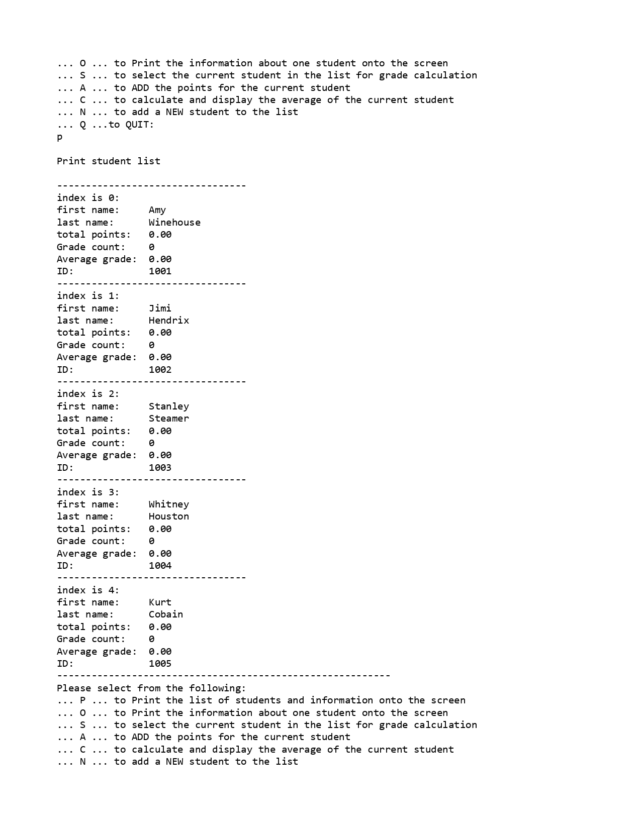 Solved Programming 1 - Fall 2023 - Program 9 student | Chegg.com