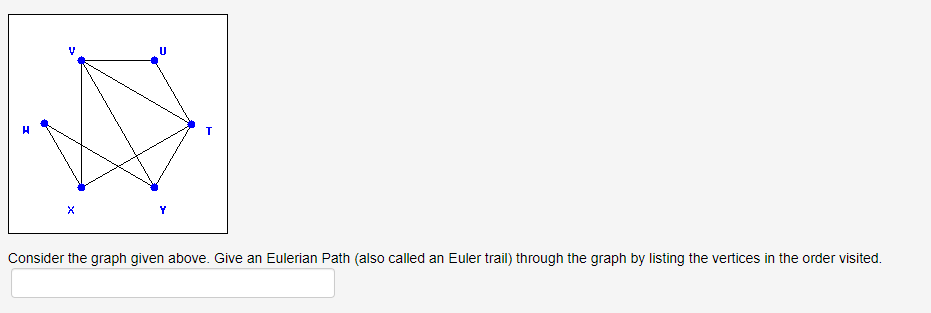 Solved Consider The Graph Given Above Give An Eulerian Path 