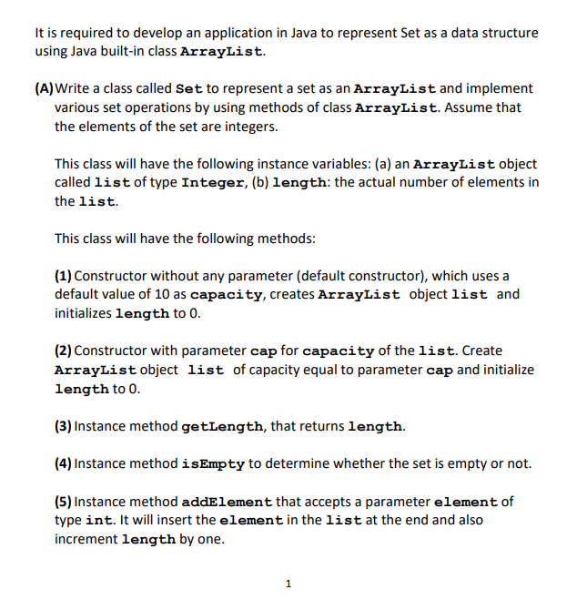 Solved It is required to develop an application in Java to | Chegg.com