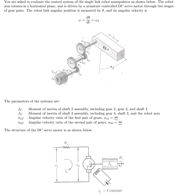 Solved You are asked to evaluate the control system of the | Chegg.com