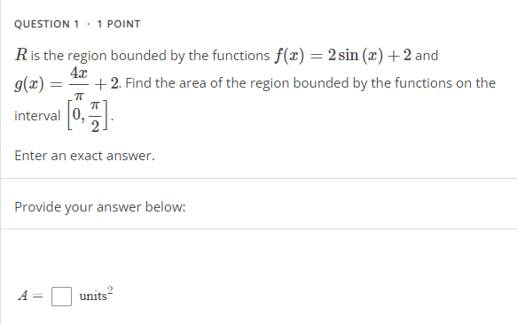 Solved R is the region bounded by the functions | Chegg.com