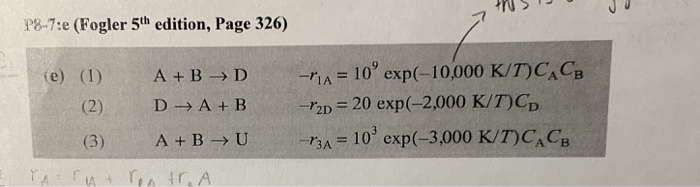 Solved describe the reactor system and condition to maximize | Chegg.com
