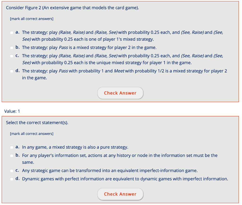 Solved Example 2. (Card game) Each of two players begins by | Chegg.com