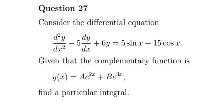 Solved Consider the differential equation | Chegg.com