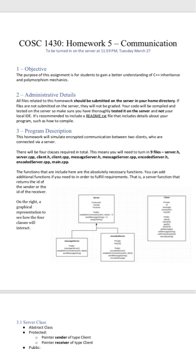 Cosc 1430 Homework 5 Communication To Be Tuned In On 