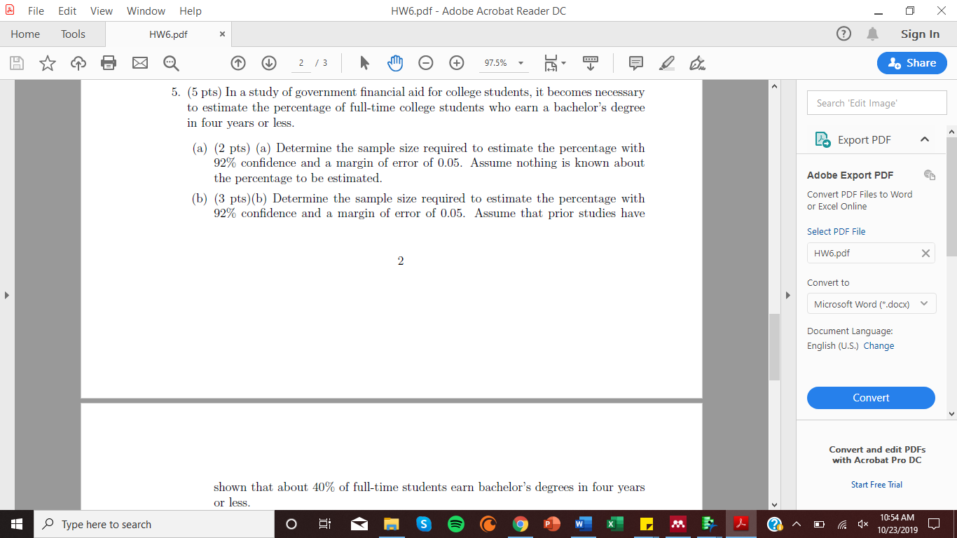 Solved File Edit View Window Help Hw6pdf Adobe Acrobat