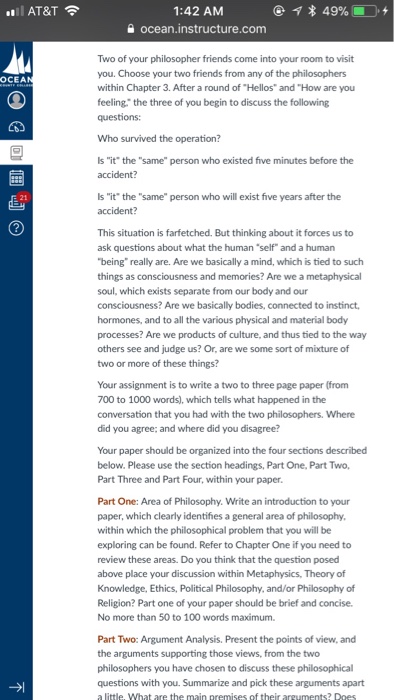 Solved Module 3: Who Am 1? Name Consider the following | Chegg.com