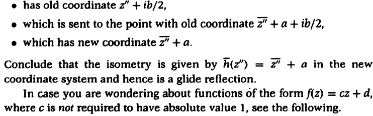 Solved - has old coordinate z′′+ib/2, - which is sent to the | Chegg.com