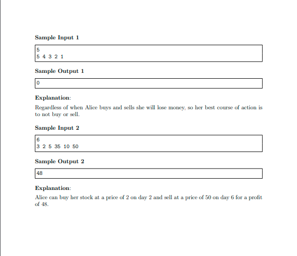 Solved Sample Input 1 5 4 3 2 1 Sample Output 1 0 | Chegg.com