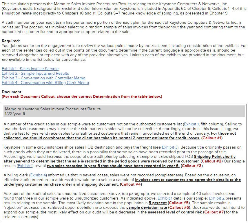 This simulation presents the Memo re Sales Invoice | Chegg.com
