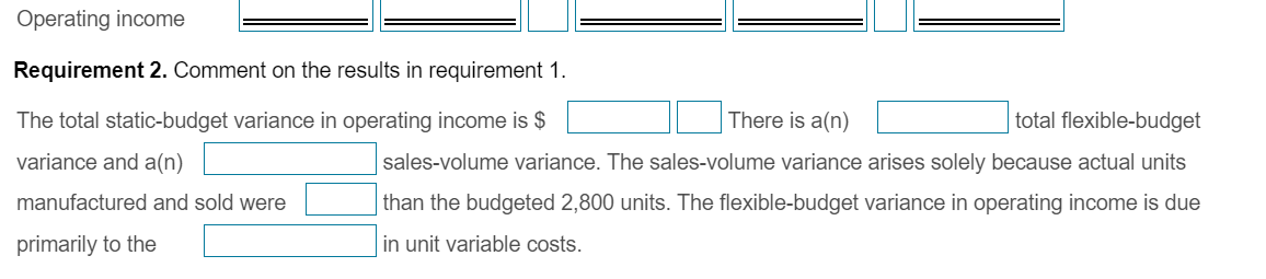 Solved Requirements 1. Prepare a performance report that | Chegg.com