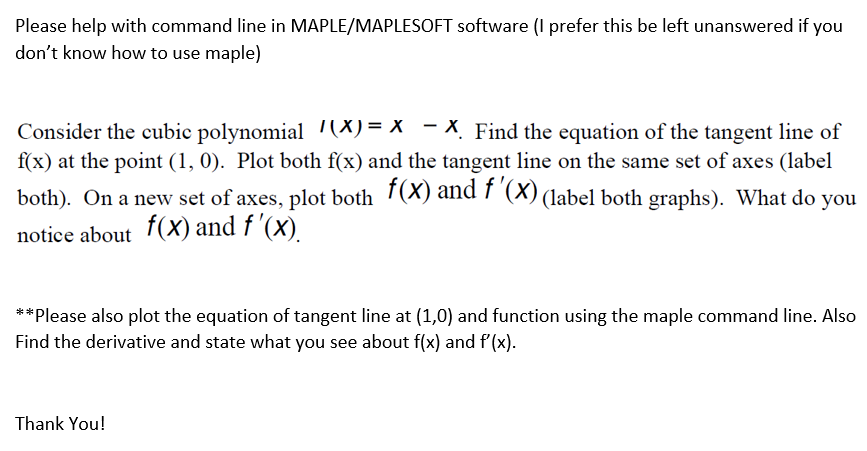 Solved Please help with command line in MAPLE/MAPLESOFT | Chegg.com
