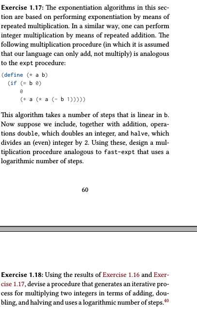 Solved Exercise 1.17: The exponentiation algorithms in this | Chegg.com