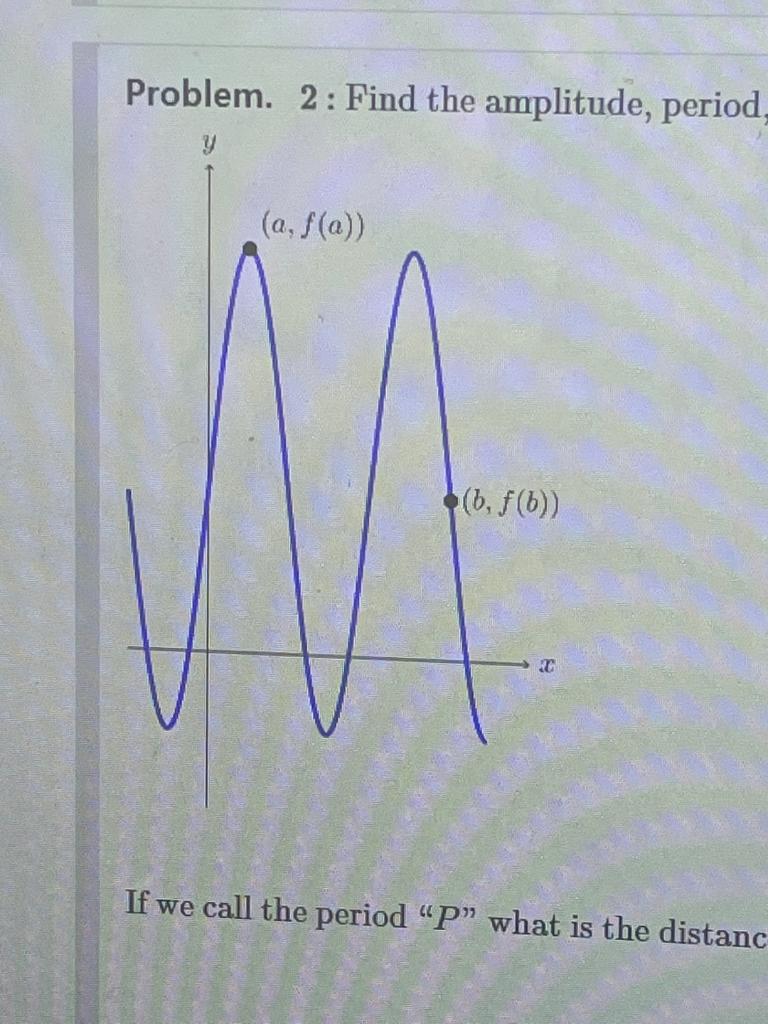 [Solved]: Find the amplitude, period, frequency, and