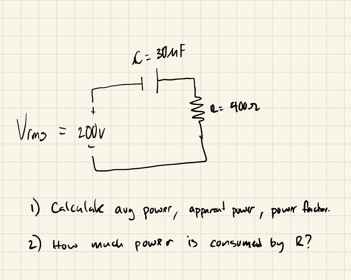 Solved 1) Calculake ang power, apparant puwer, power factor. | Chegg.com