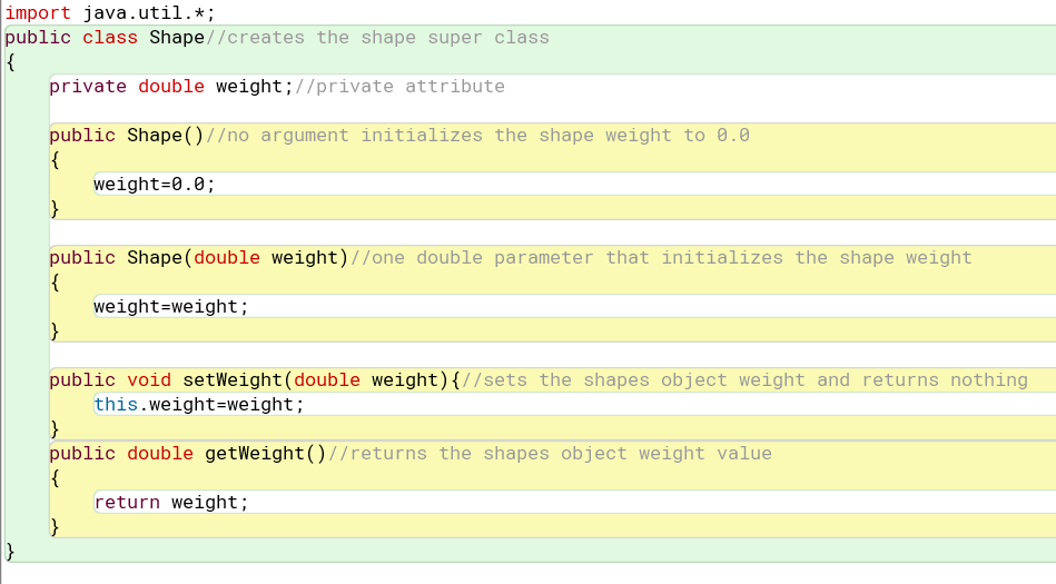 Solved Shape will become an interfoce instead of an obstroct | Chegg.com
