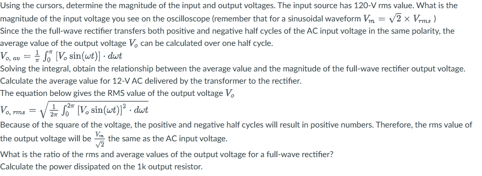 Solved Using the cursors, determine the magnitude of the | Chegg.com