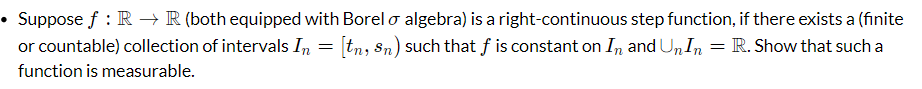Solved Suppose f:R→R (both equipped with Borel σ algebra) is | Chegg.com