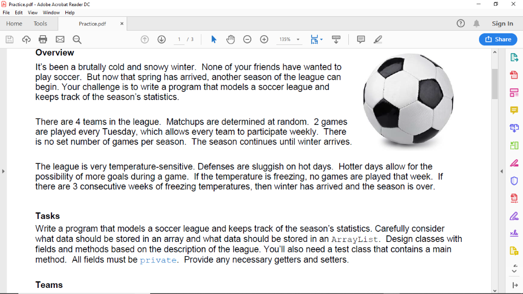 Practice pdf -Adobe Acrobat Reader DO File Edit | Chegg.com