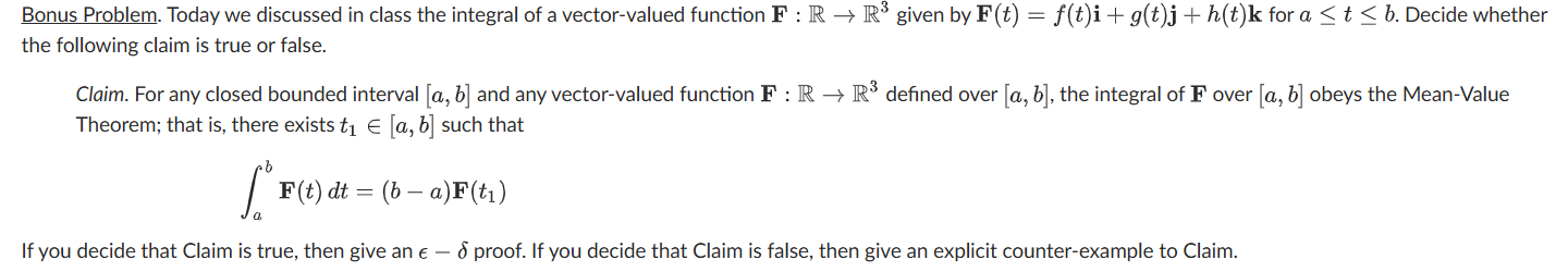 Solved Bonus Problem. Today we ﻿discussed in ﻿class the | Chegg.com