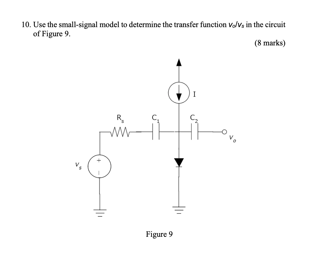 Solved 7. Sketch the transfer function of the circuit in | Chegg.com