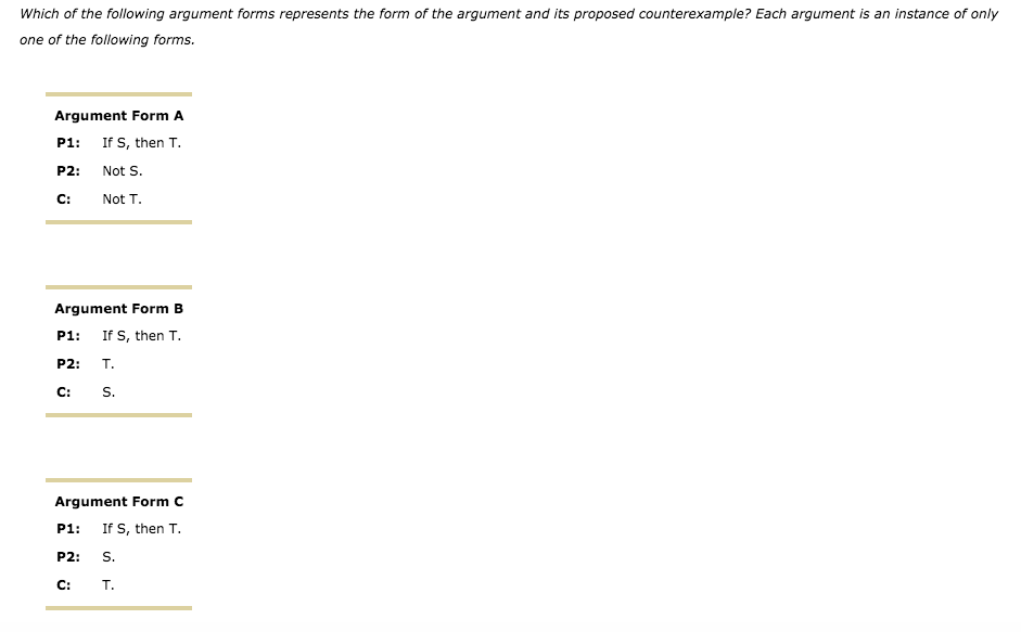 Solved Consider the following argument and the proposed | Chegg.com