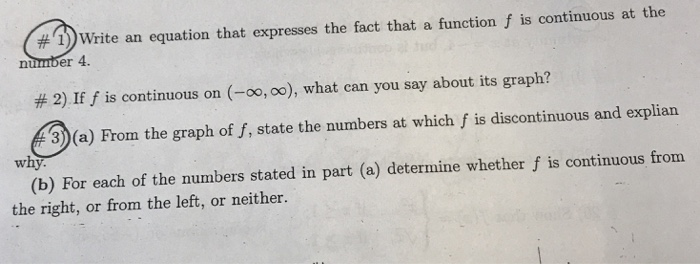 Solved #4)/write an equation that expresses the fact that a | Chegg.com