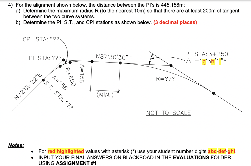 Solved 4) For the alignment shown below, the distance | Chegg.com